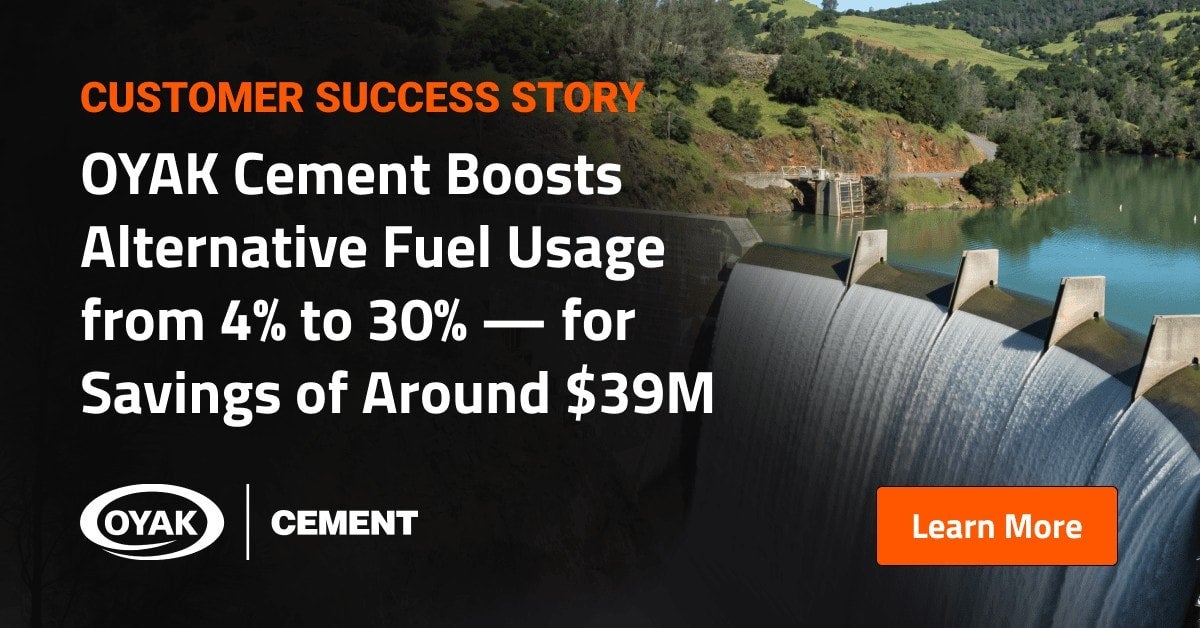 OYAK Cement boosts alternative fuel usage from 4% to 30% — for savings ...