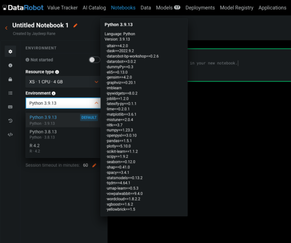 DataRobot Notebooks: Enhanced Code-First Experience for Rapid AI ...
