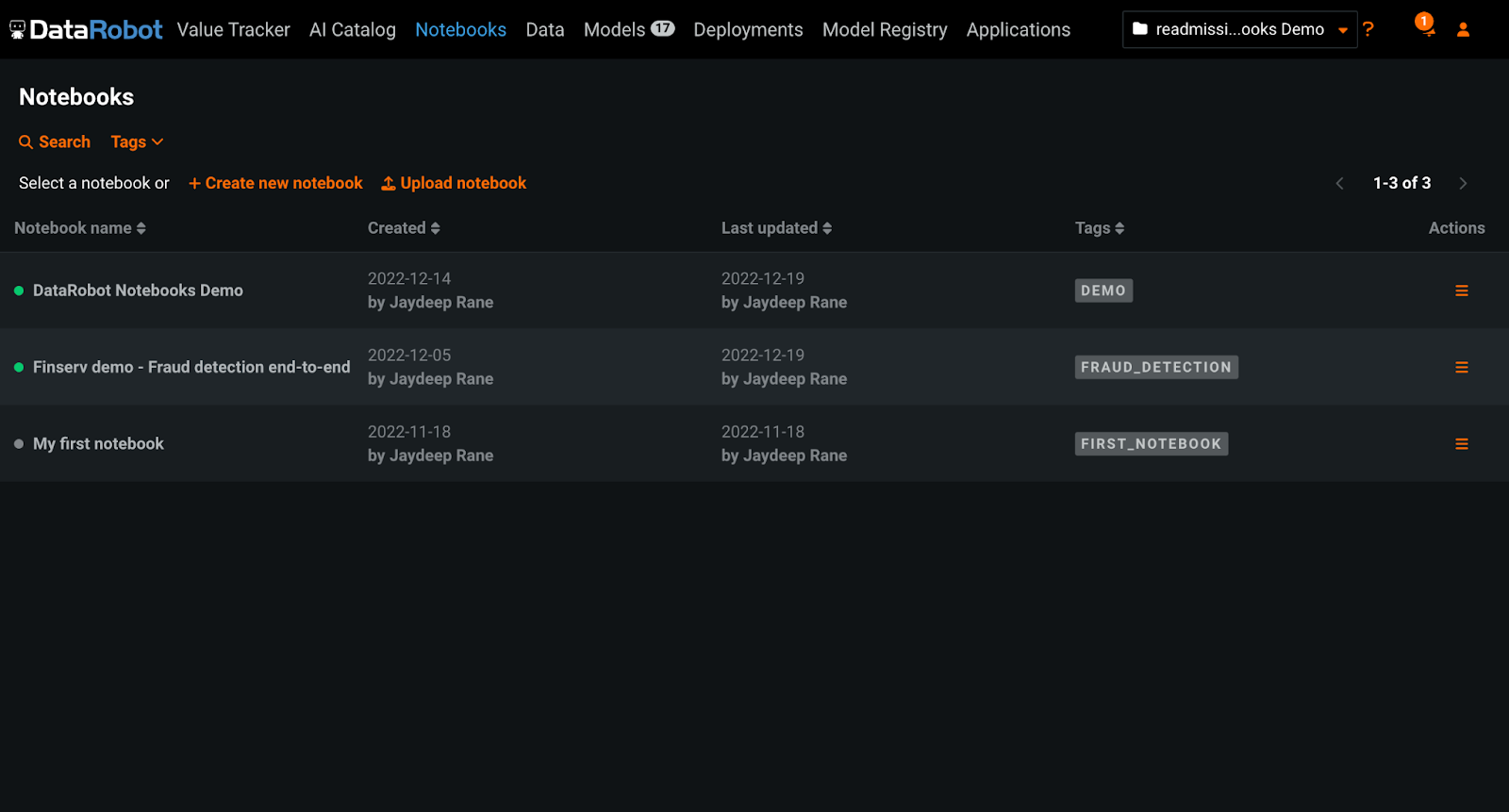 DataRobot Notebooks: Enhanced Code-First Experience for Rapid AI ...