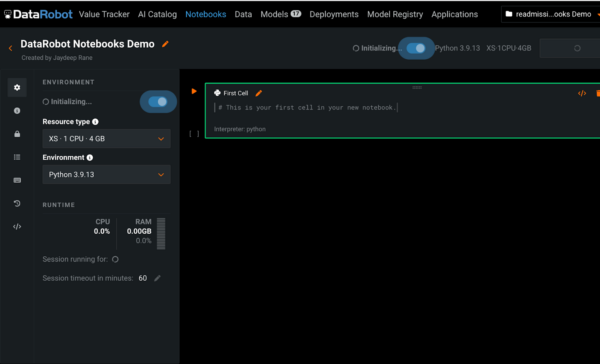 DataRobot Notebooks: Enhanced Code-First Experience for Rapid AI Experimentation | DataRobot Blog