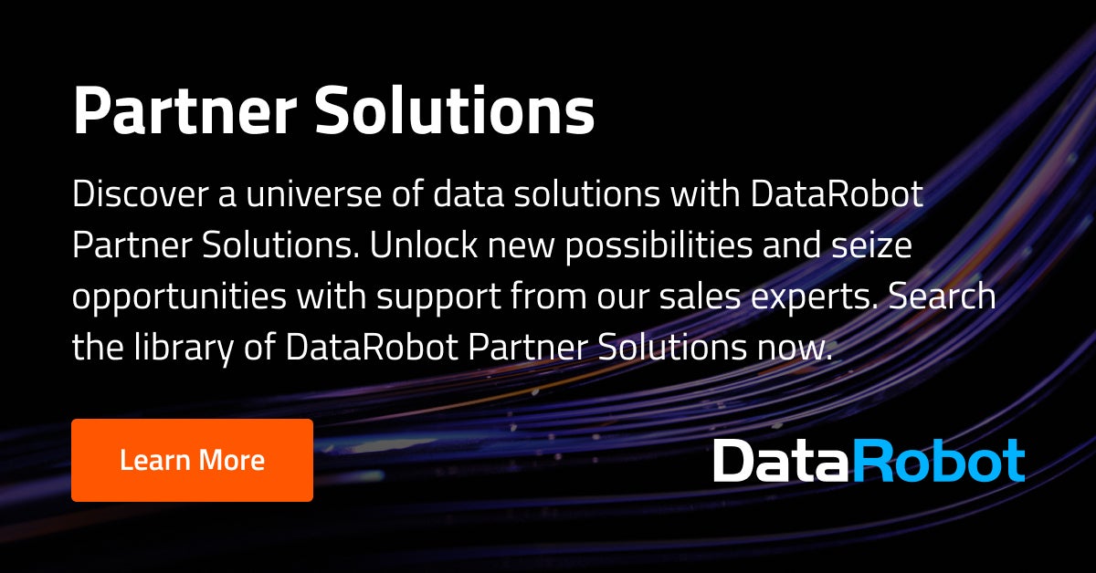 Partner Solutions | Page 2 of 2 | DataRobot